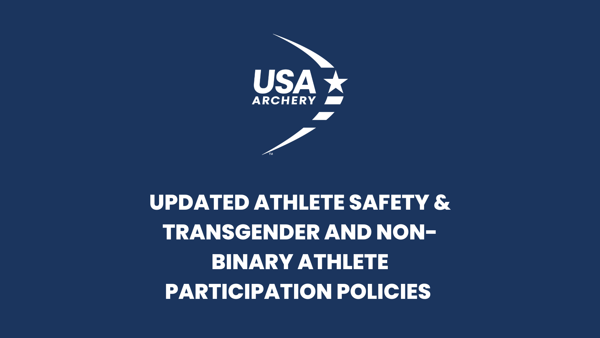 USA Archery Updates Athlete Safety Policy and Transgender and Non ...